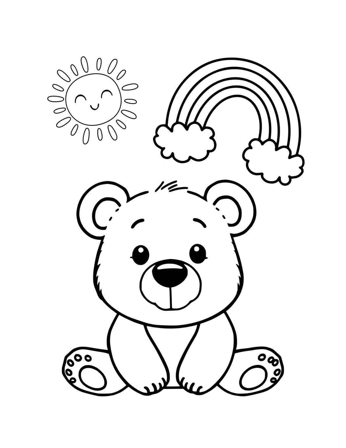 Cute Animals Coloring Pages – Free Printable PDFs - Pagevia